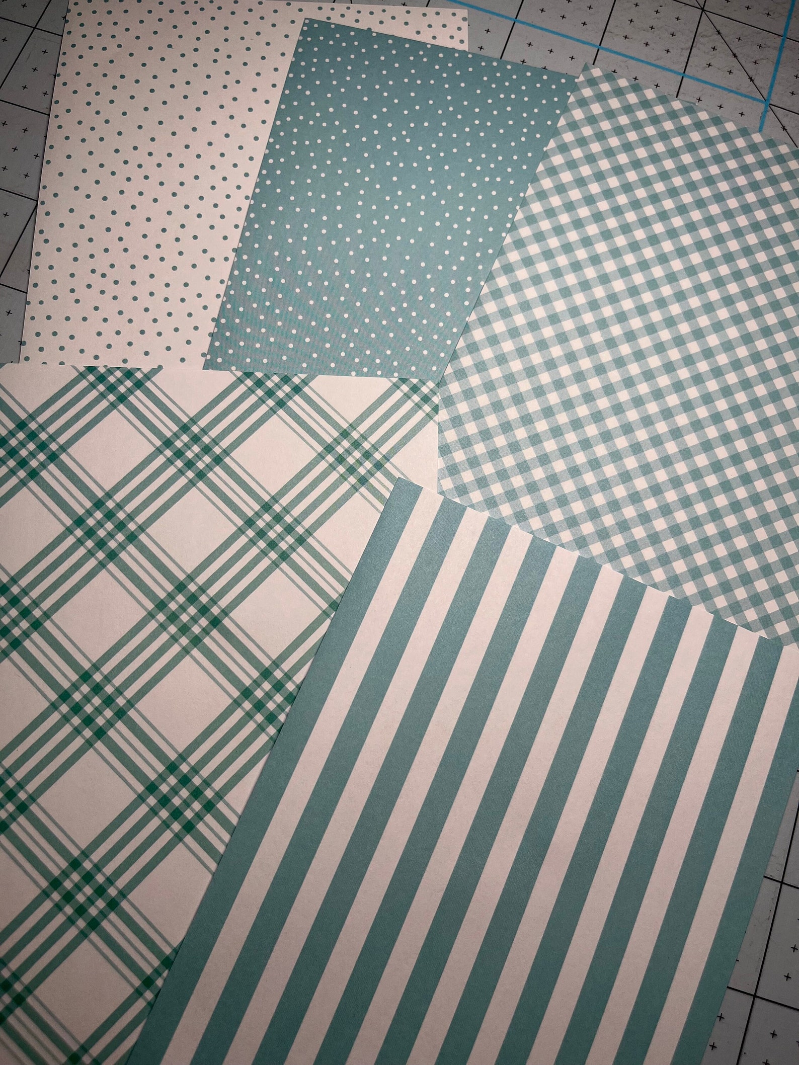 Light Blue and White Scrapbook Paper, 4.5x6.5, 5 Sheets - Etsy