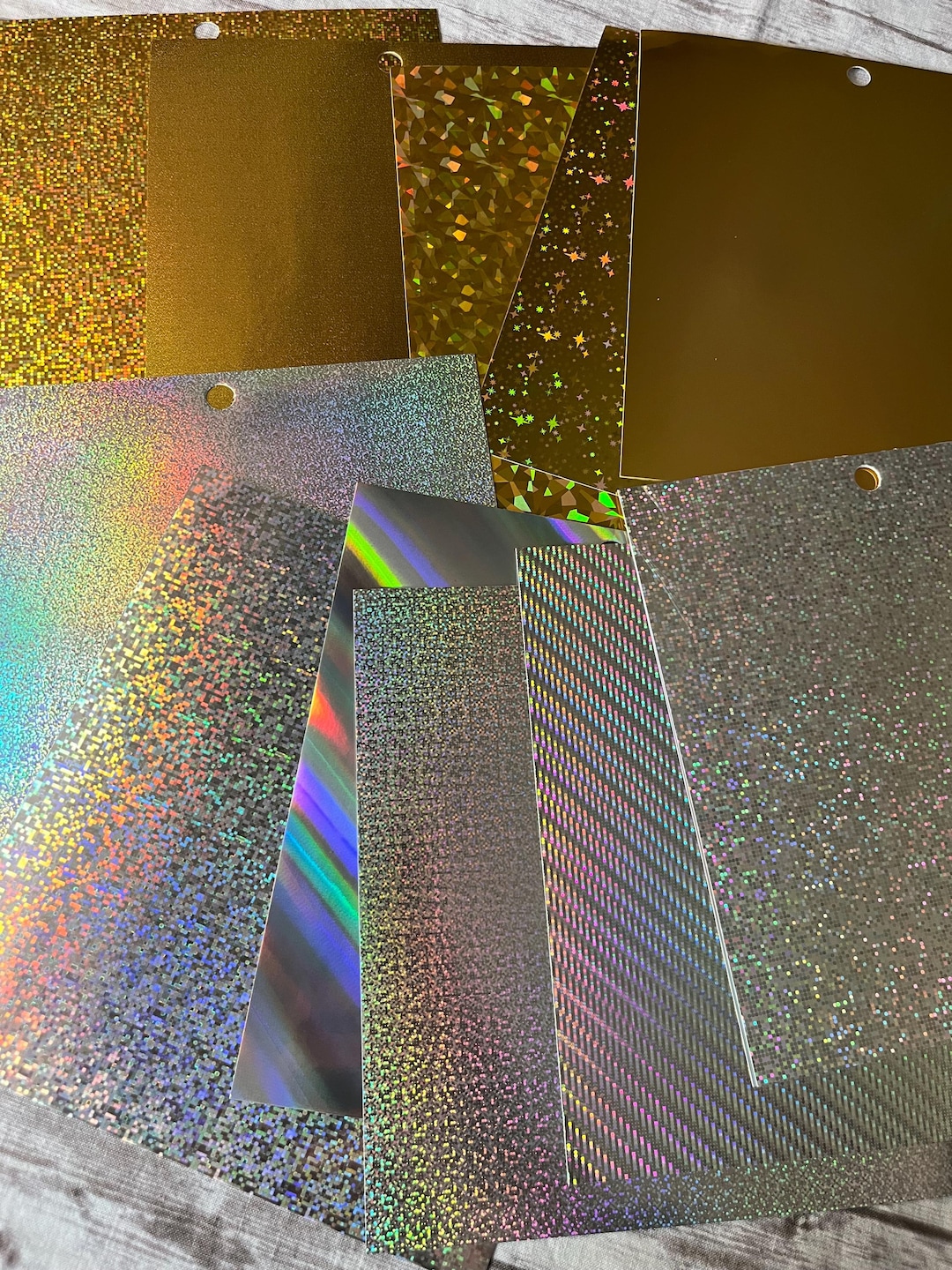 Holographic Cardstock, Holographic Paper, 6x6, 12 Sheets - Etsy