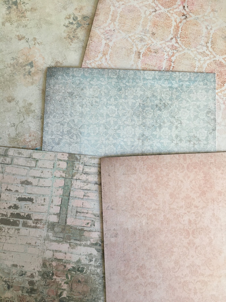 Floral Cardstock Floral Paper 6x6 20 Sheets | Etsy