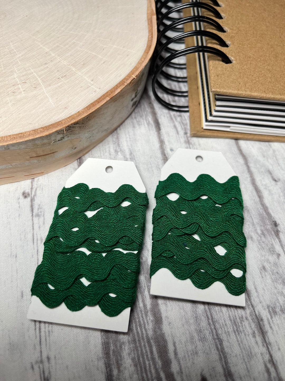 Ribbon Sample Green Rick Rack Ribbon 1 Yard Ribbon - Etsy