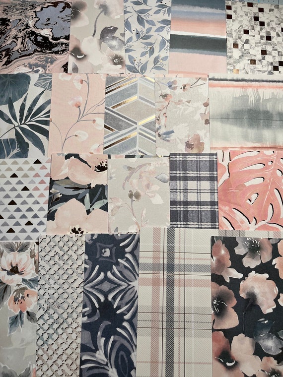 Cardstock Paper Floral Cardstock Floral Paper 6x6 20 - Etsy