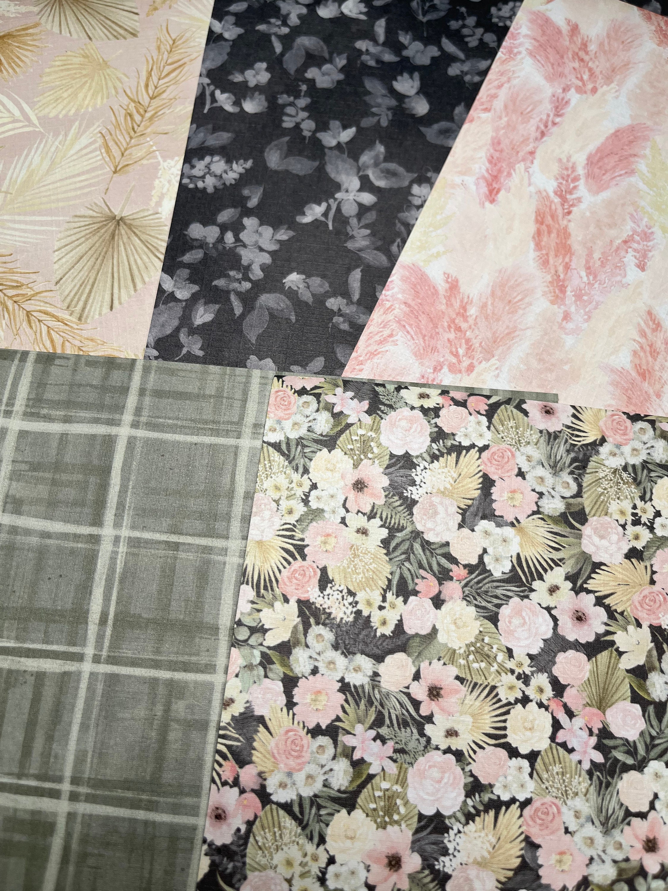 Floral Cardstock Floral Paper 6x6 20 Sheets - Etsy