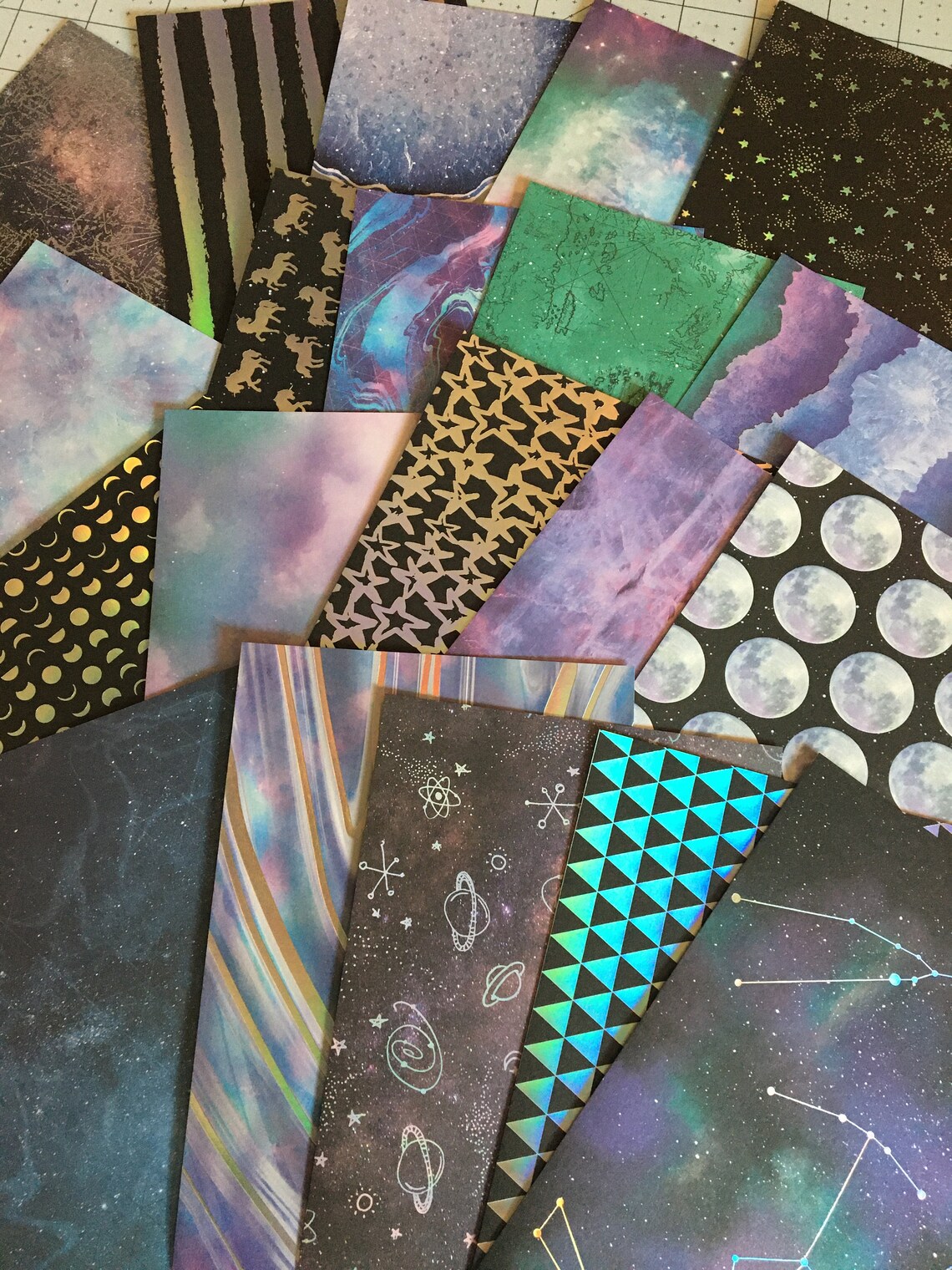 Galaxy Cardstock Galaxy Paper Space Cardstock Spacepaper - Etsy