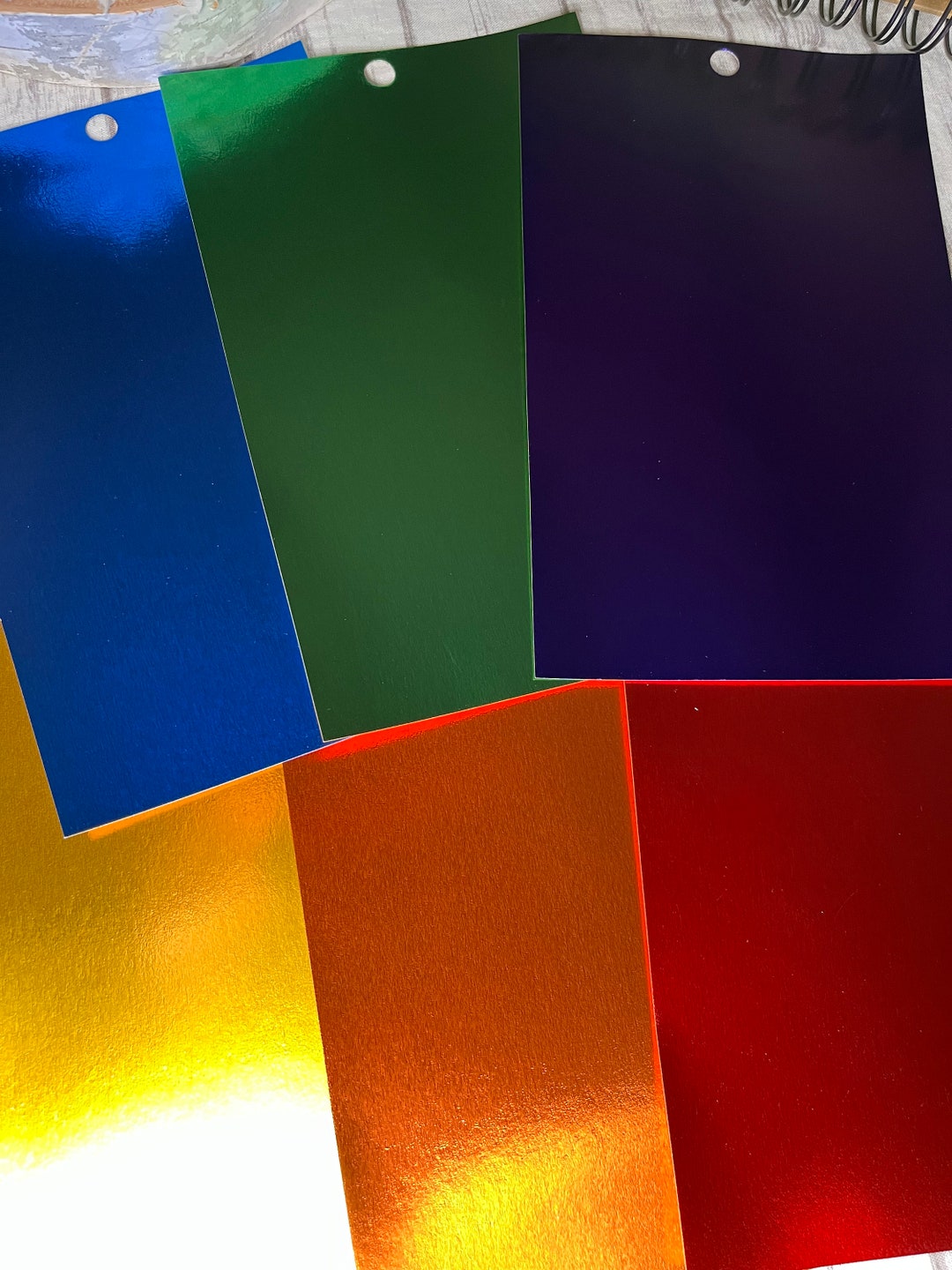 Foil Cardstock, Foil Paper, 4.5x7, 6 Sheets - Etsy