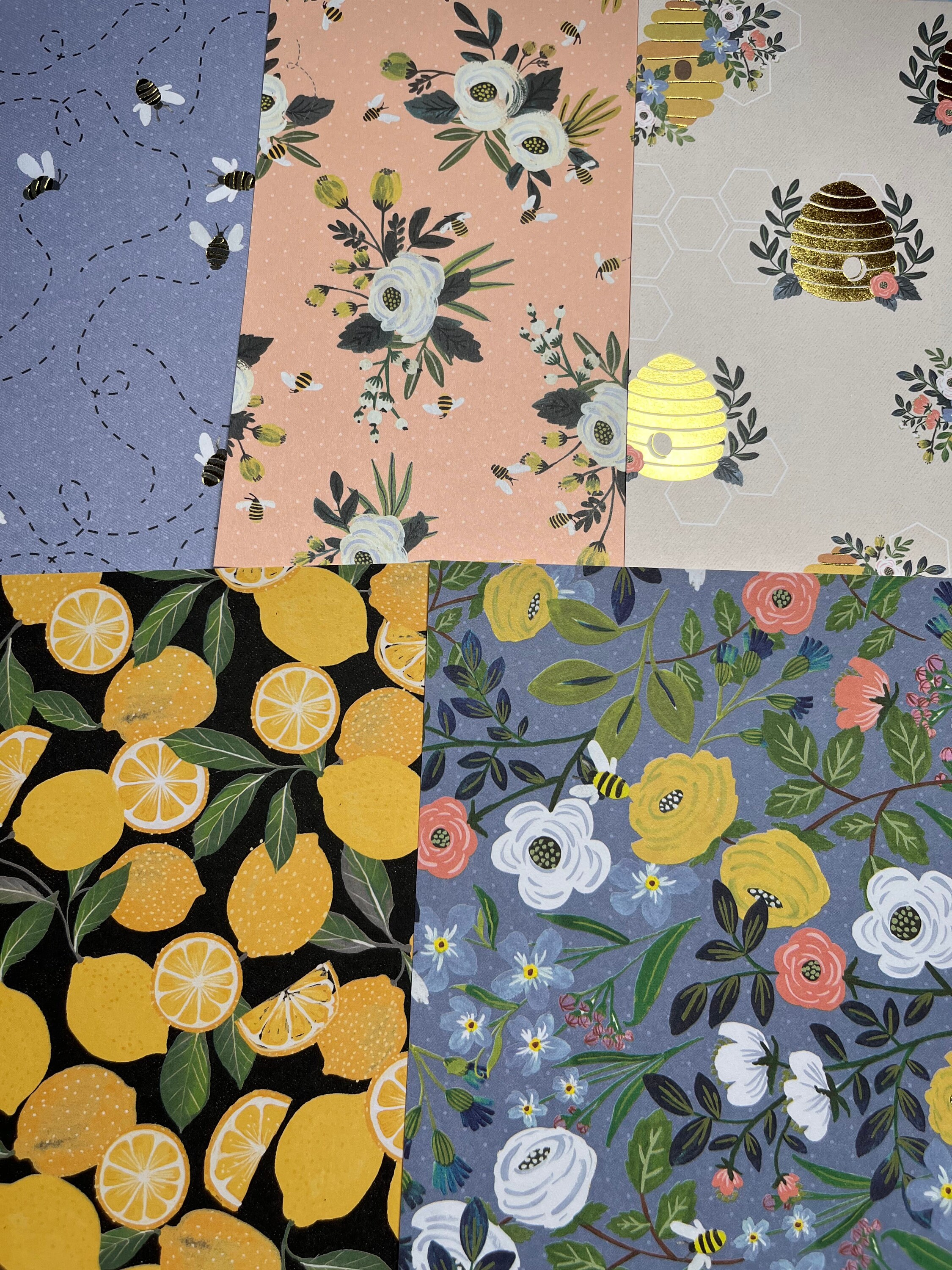 Cardstock Paper Floral Cardstock Floral Paper 6x6 20 - Etsy