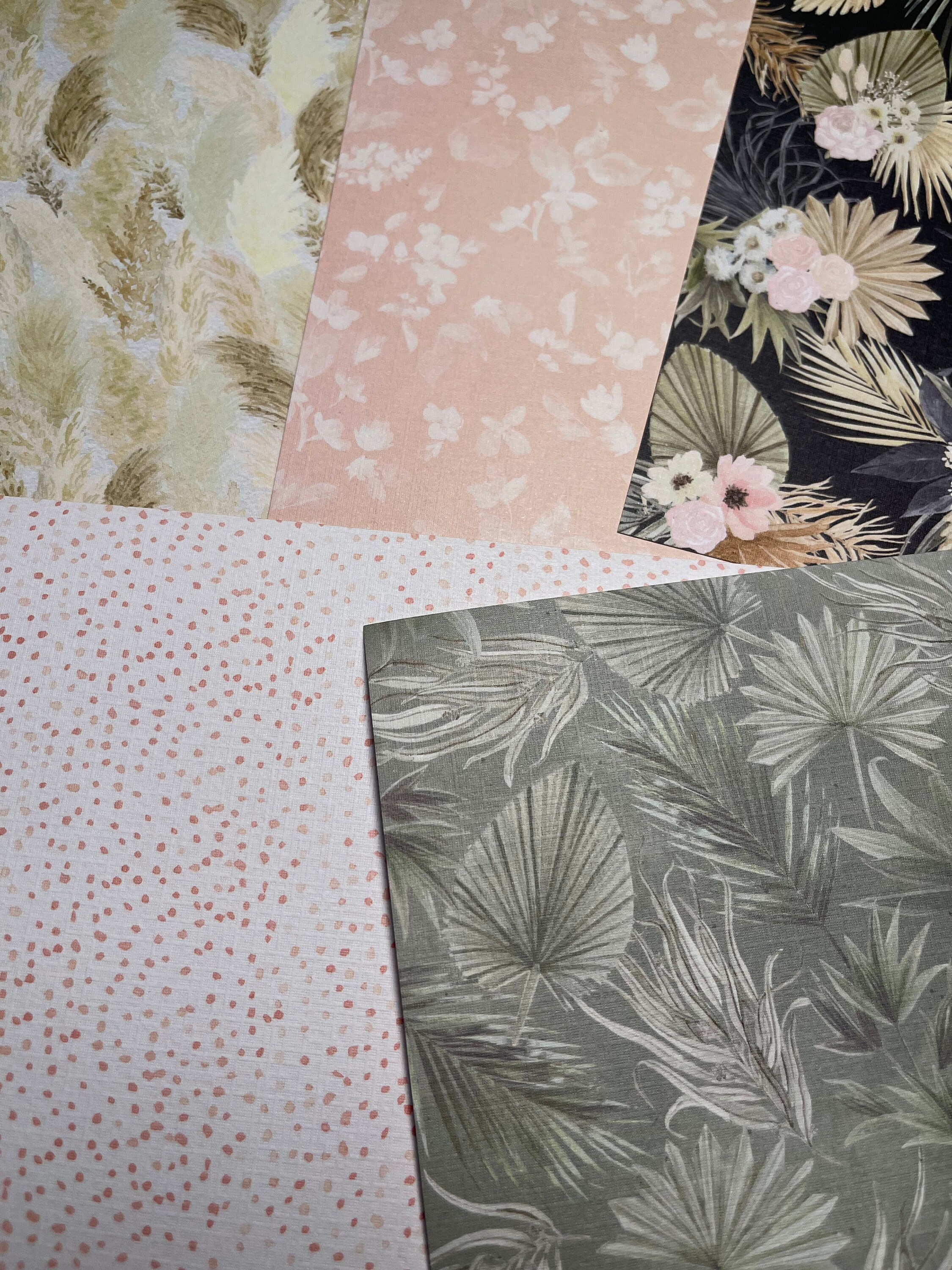Floral Cardstock Floral Paper 6x6 20 Sheets - Etsy