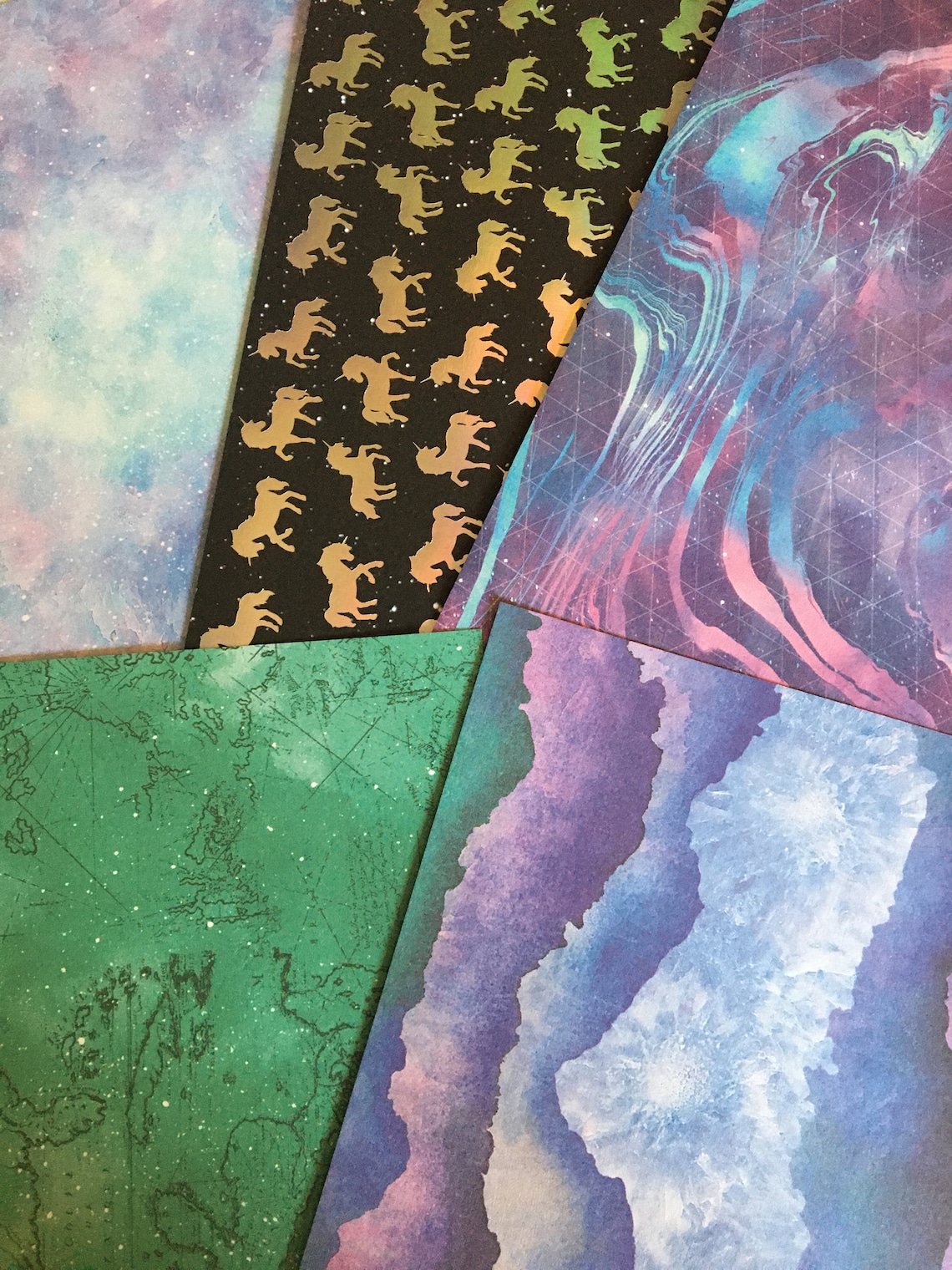 Galaxy Cardstock Galaxy Paper Space Cardstock Spacepaper - Etsy