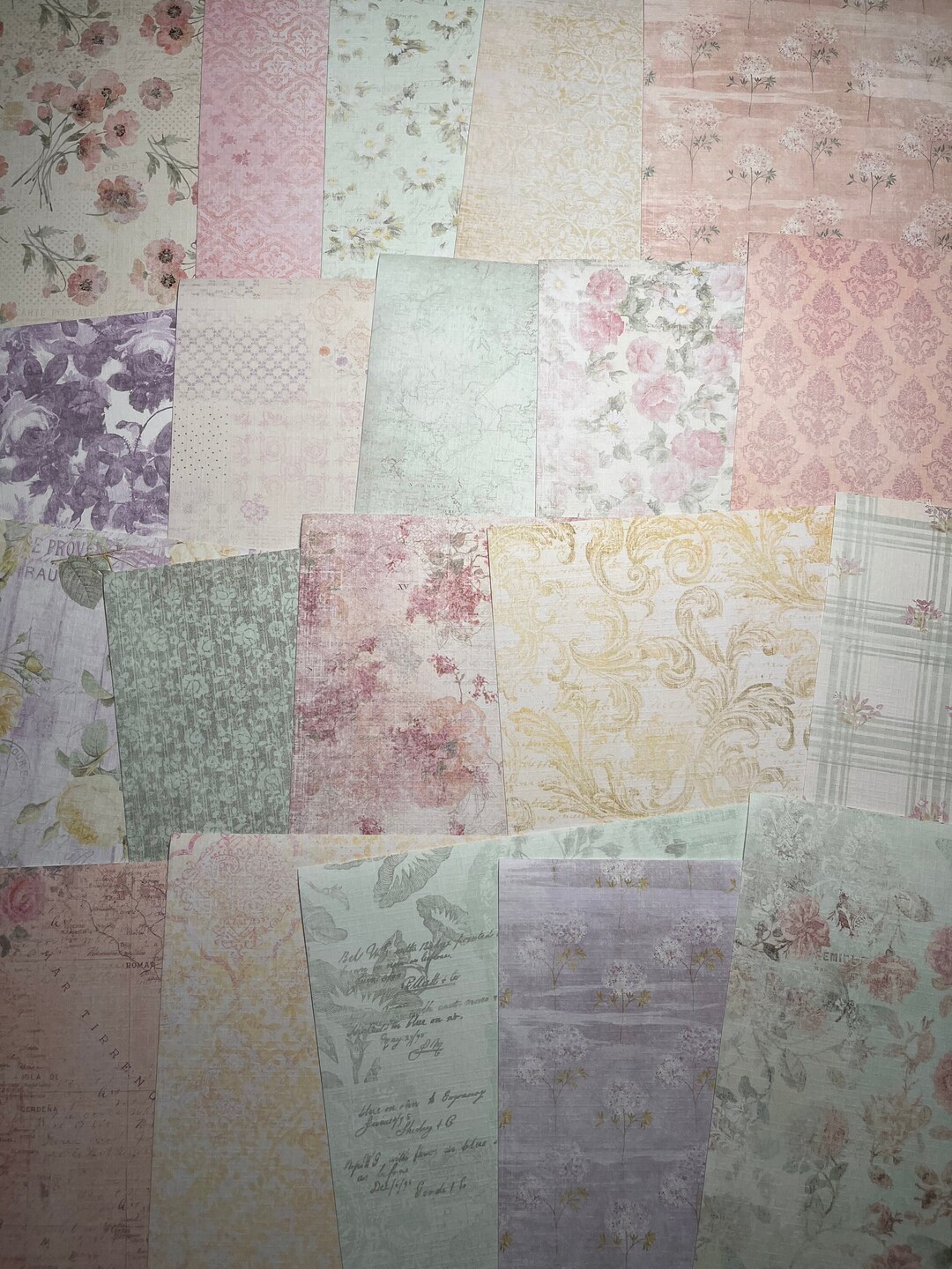 Floral Cardstock, Floral Paper, 6x6, 20 Sheets - Etsy