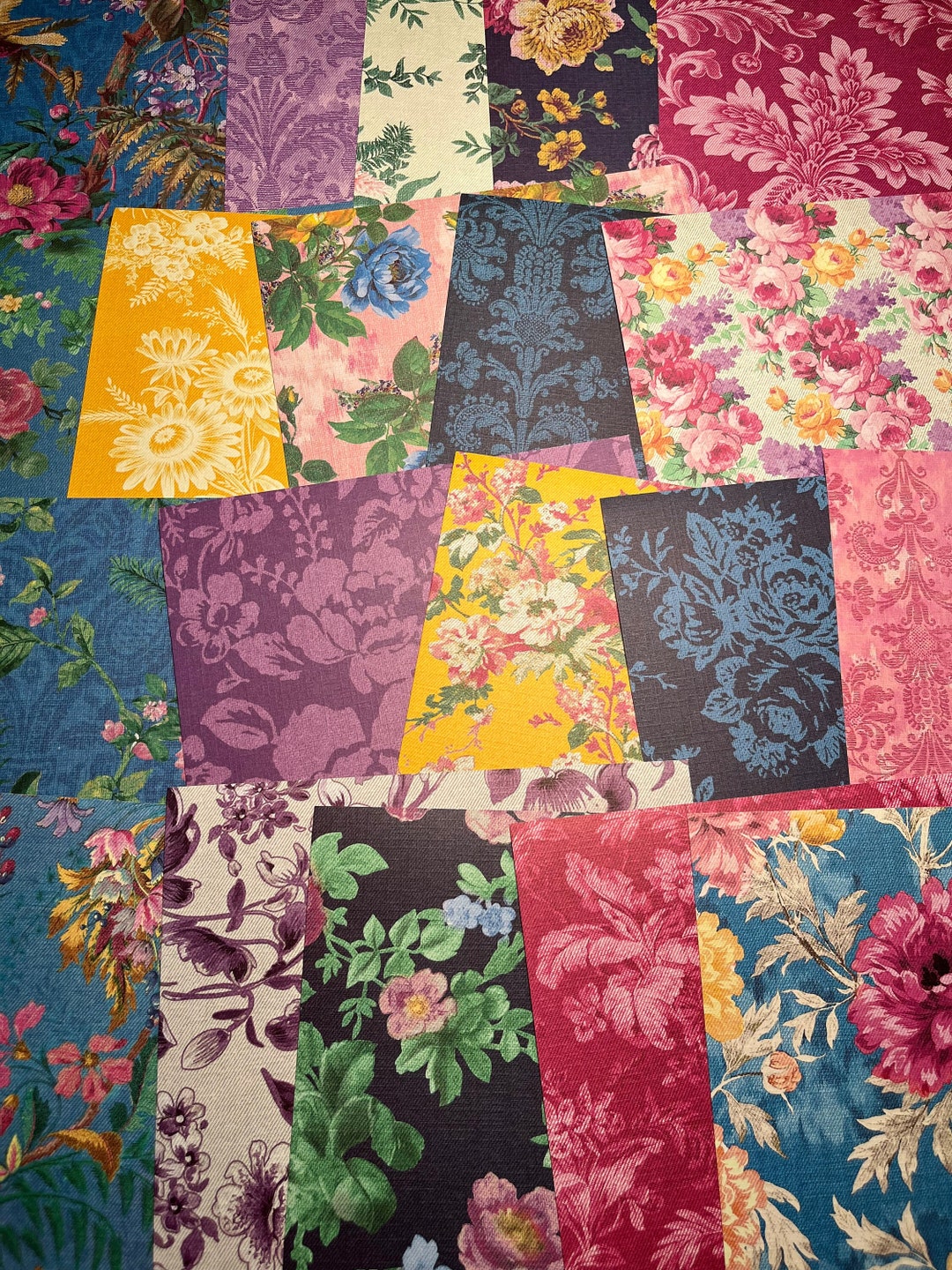 Cardstock, Paper, Floral Cardstock, Floral Paper 6x6, 20 Sheets - Etsy