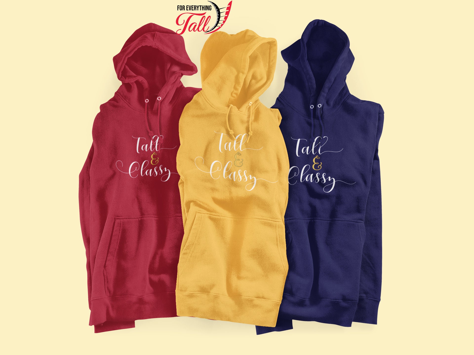 Tall Women Clothing, Graphic Tee, Plus Size, Tall and Classy Hoodie - Etsy