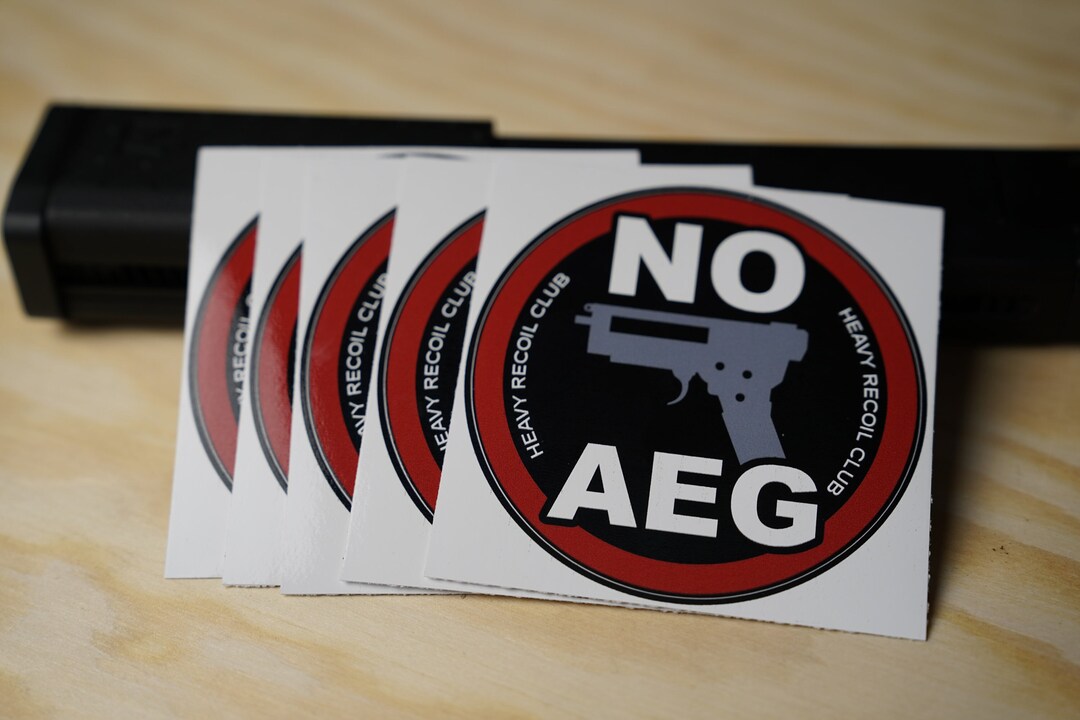 Heavy Recoil Club | 5 Pack NO AEG Sticker - Etsy
