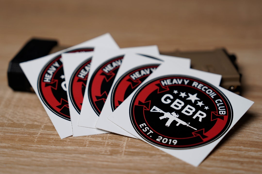Heavy Recoil Club | 5 Pack Logo Sticker - Etsy