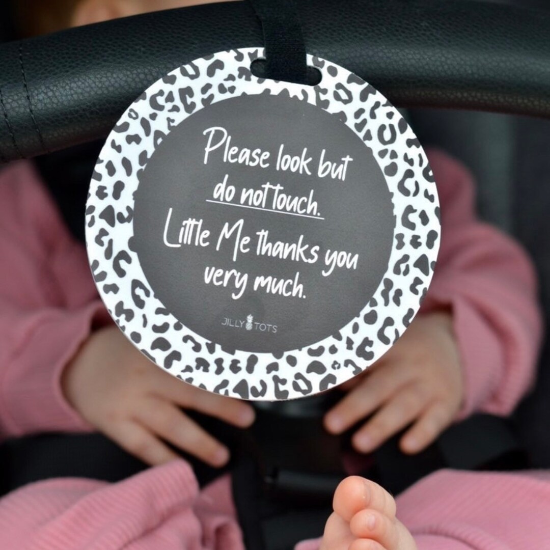 Leopard Baby Pram Tag Car Seat Carrier Accessory Germ Sign Newborn ...