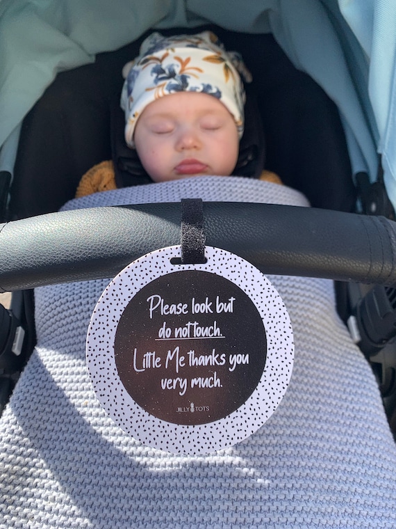 Confetti Baby Pram Tag Car Seat Carrier Accessory Germ Sign | Etsy