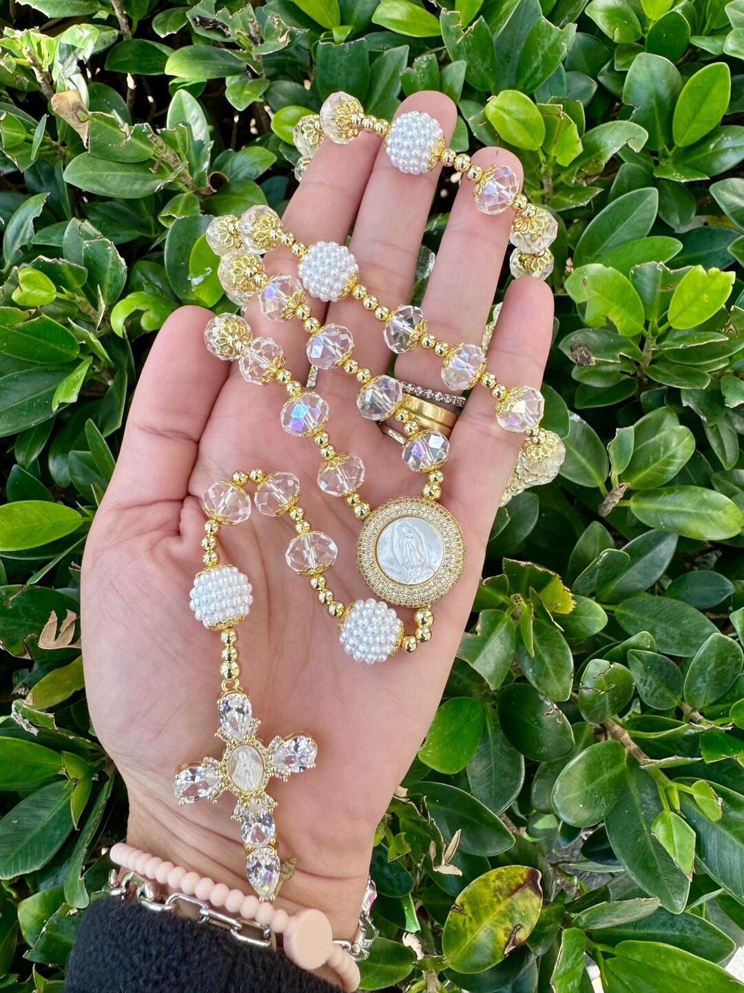 Gold Rosary, Wedding Accessories, Guadalupe Rosary, First Communion ...