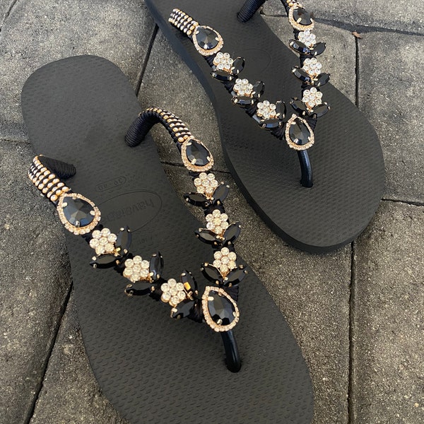 Pearl Flip Flops - Etsy