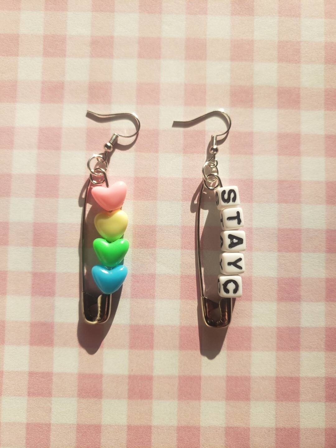 Stayc and Aespa Kpop Safety Pin Earrings Christmas Gift Kpop | Etsy