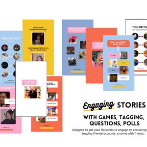 GIF Animation Engagement Pack . Instagram Templates Canva . Video ...