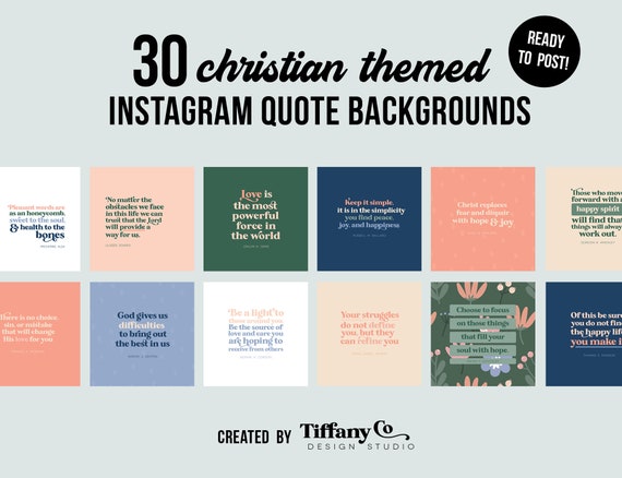 Christian Quotes Instagram Templates . Instagram Templates . | Etsy