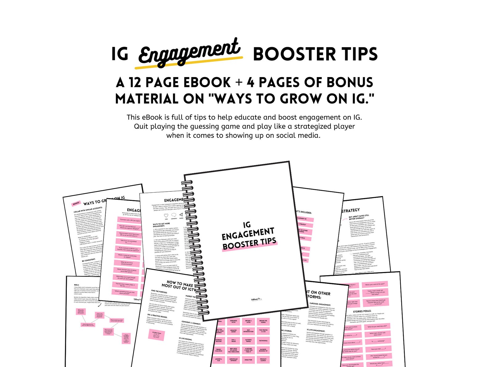 Engagement Booster Bundle Instagram Templates . Instagram - Etsy