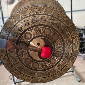 100 Cm Extra Large YIN YANG Gong -tibetan Sound Healing Handmade Gong ...