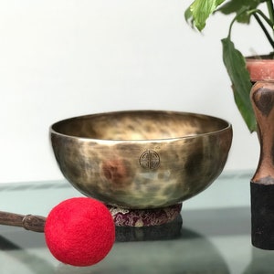 10 Inch Root Chakra Full Moon Singing Bowl - Key Note C- Tibetan ...
