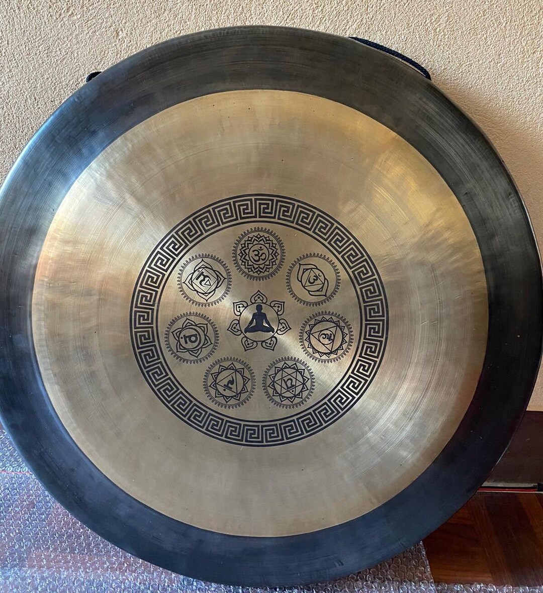 Seven Chakra Yogi Carved Gong -best for Sound Healing Meditation Chakra ...