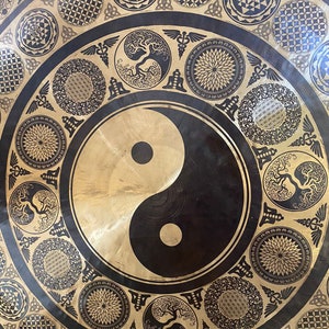 100 Cm Extra Large YIN YANG Gong -tibetan Sound Healing Handmade Gong ...