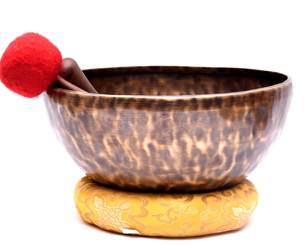 12 Inch Singing Bowl- Tiger Eye Singing Bowl Comes With Cushion Mallet ...
