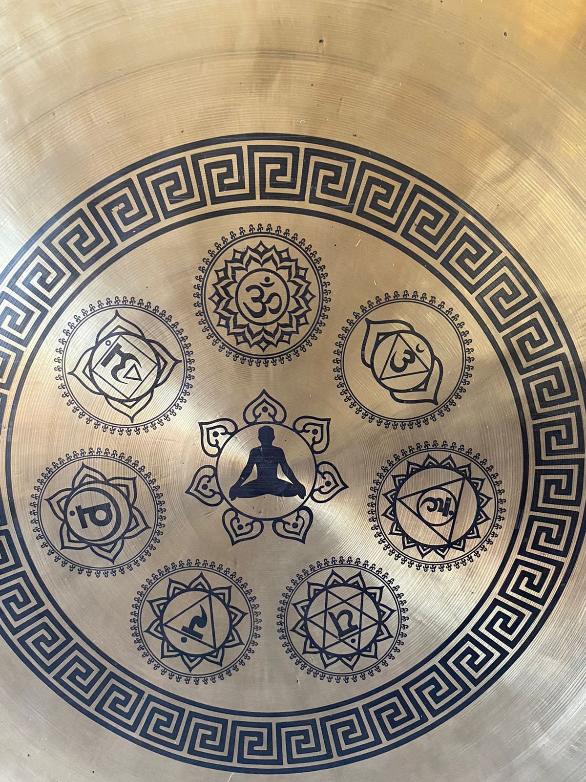 Meditation Gong With Mallet 21-Inch Happy Chakra Gong With Mallet ...