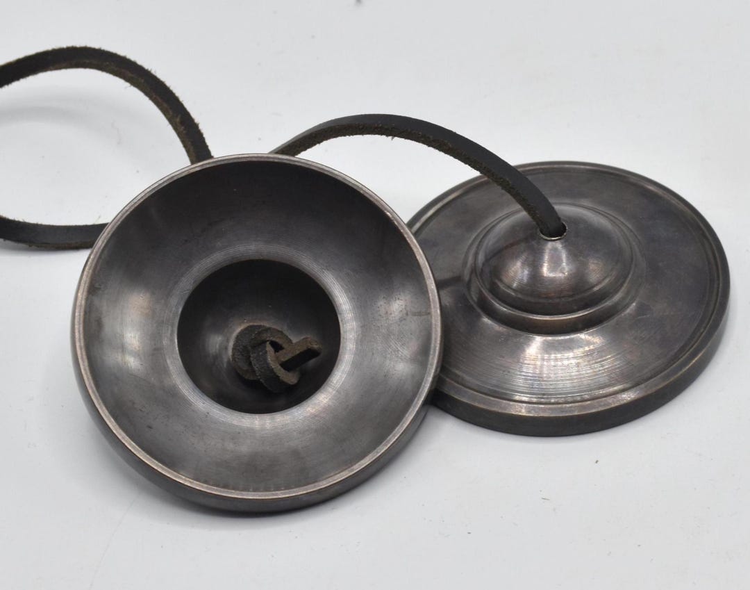 3.5 Inches High Quality Bronze Tingsha Cymbals Blessed With Monks ...