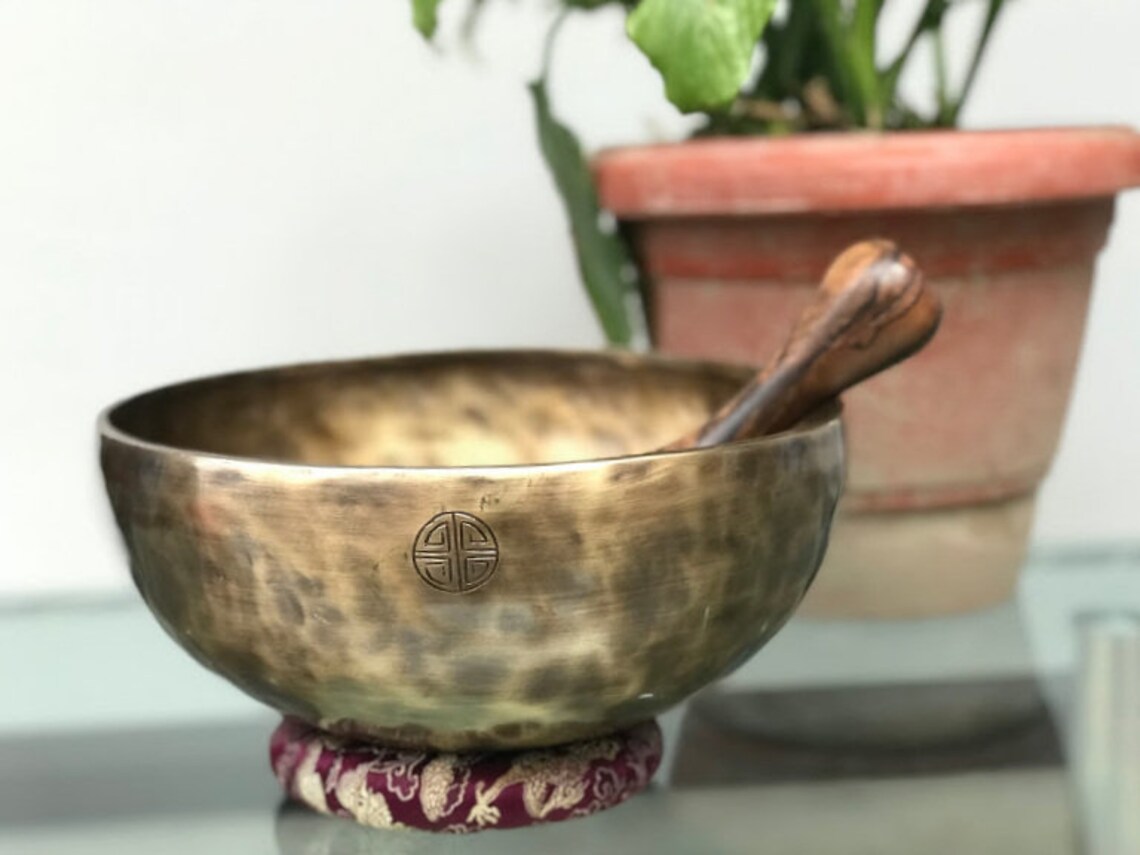 10 Inch Root Chakra Full Moon Singing Bowl - Key Note C- Tibetan ...