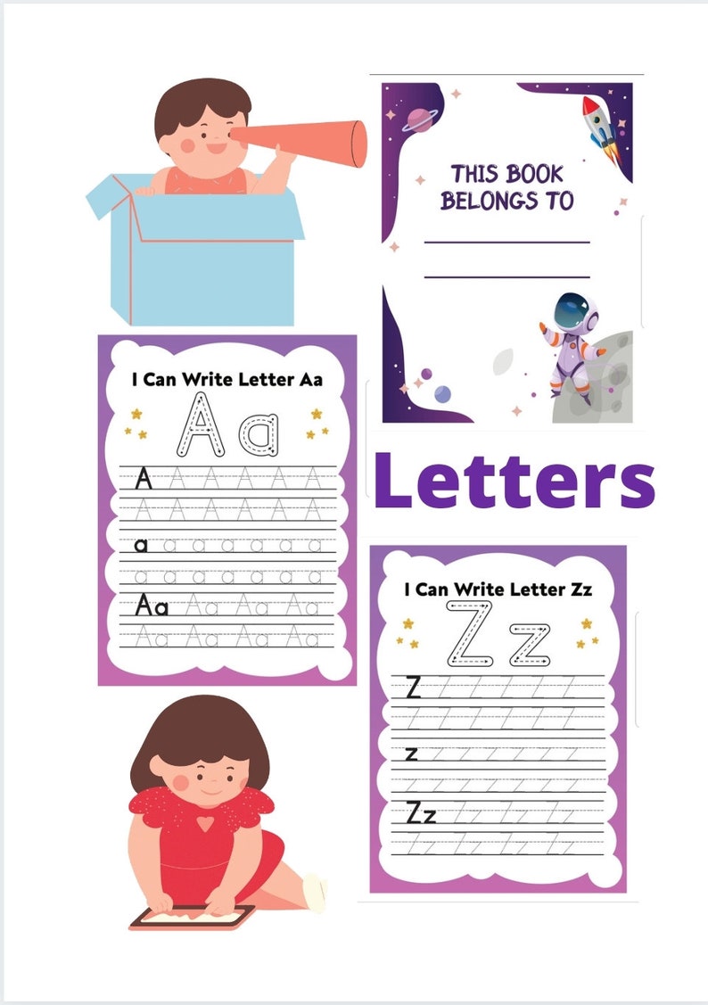 Worksheet Alphabet A to Z and Numbers 1 to 10 Tracing (line Tracing)42 ...