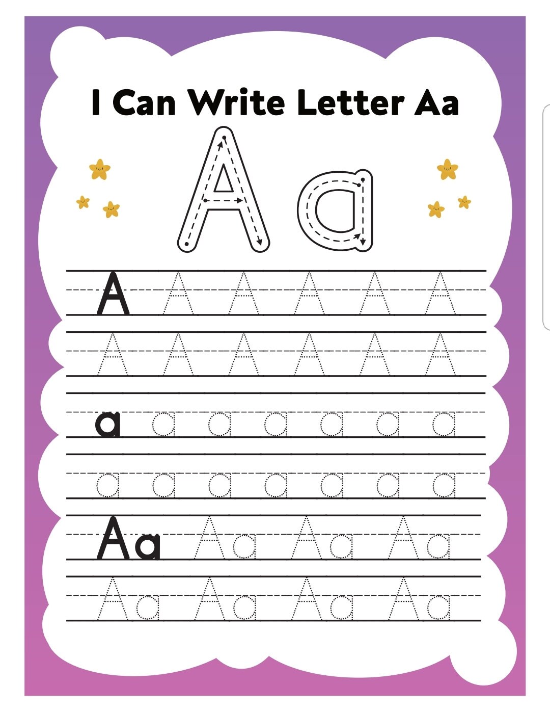 Worksheet Alphabet A to Z and Numbers 1 to 10 Tracing line Tracing42 ...