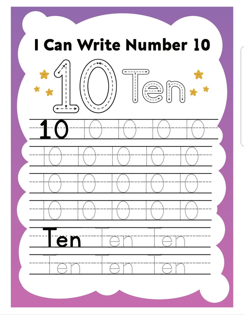 Worksheet Alphabet A to Z and Numbers 1 to 10 Tracing (line Tracing)42 ...