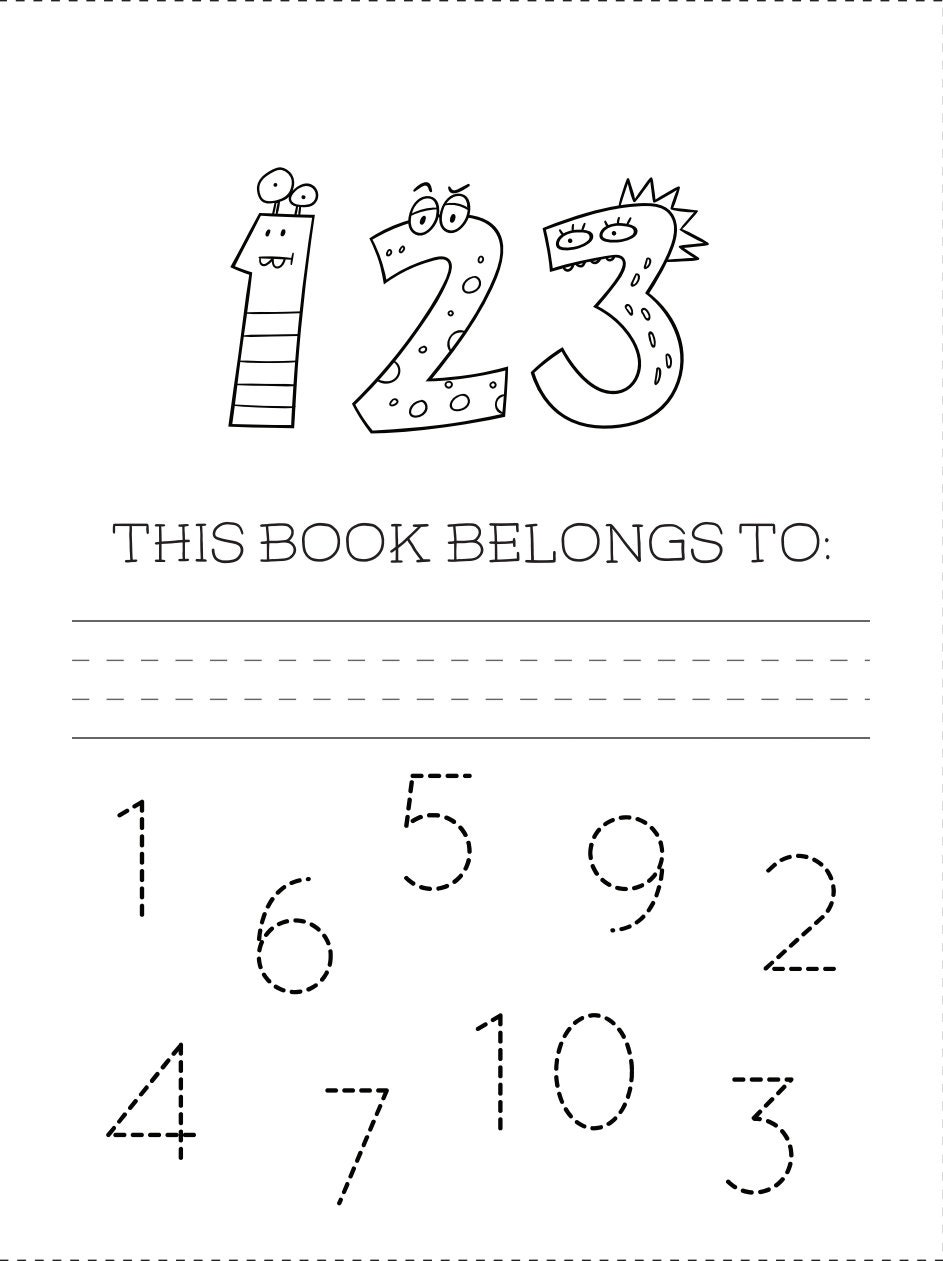 Number Tracing Worksheet, Digital Download, 41 Pages Full of Activities ...