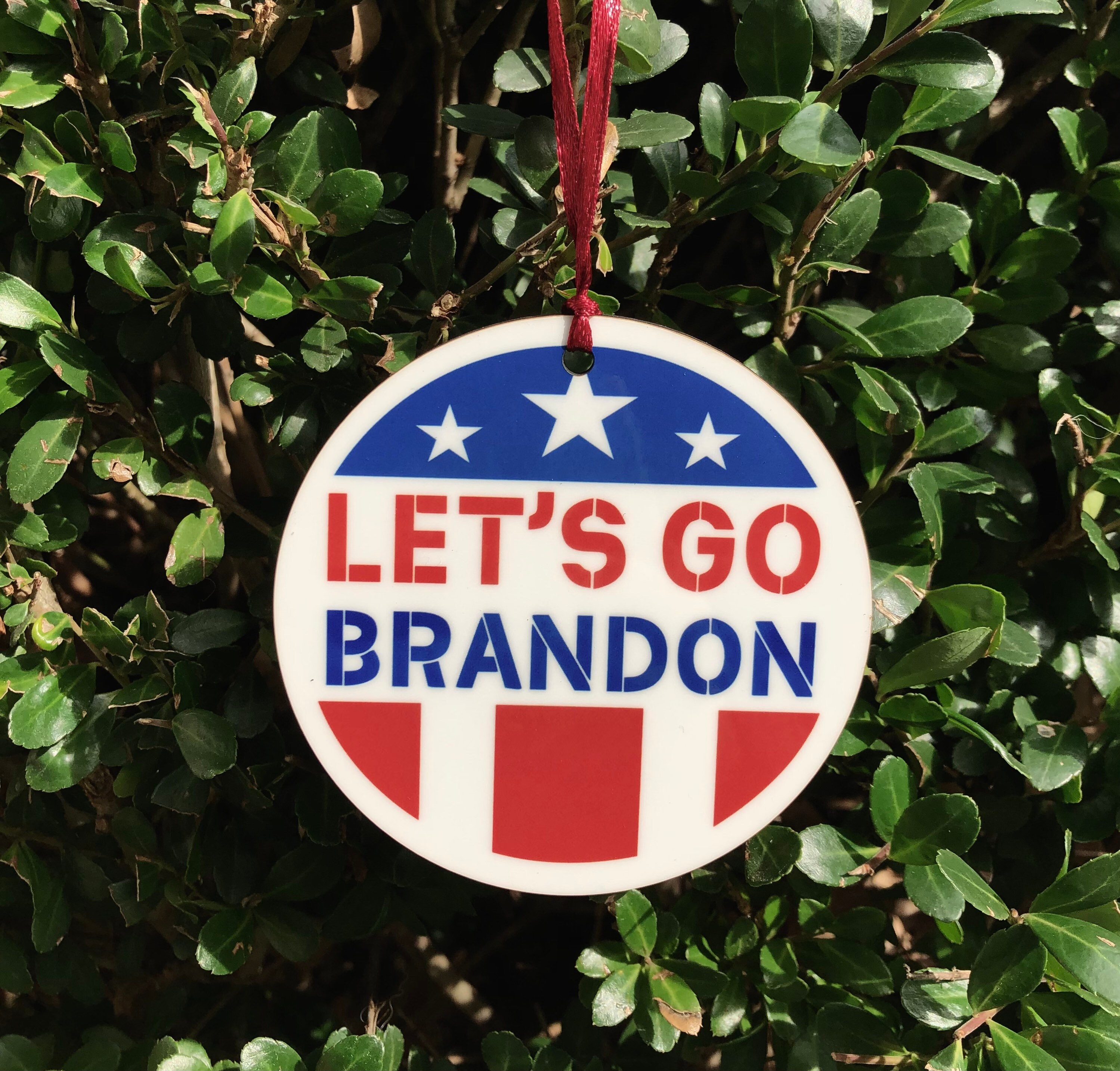 Lets Go Brandon Sign Wooden Ceramic Acrylic Hanging Signs For Christmas ...