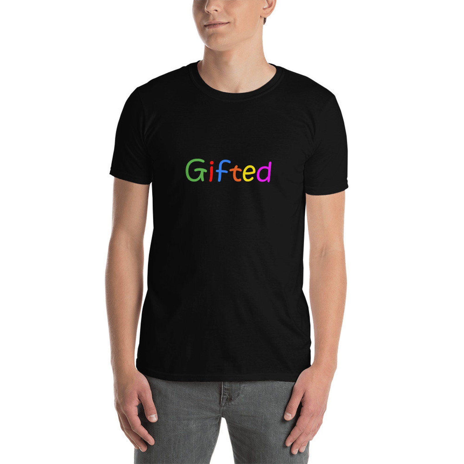 Gifted Multi Colour Funny Short-sleeve Unisex T-shirt - Etsy