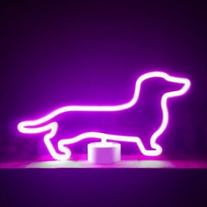 Dachshund Dog Neon Light LED Sign Lights for Bedroom - Etsy