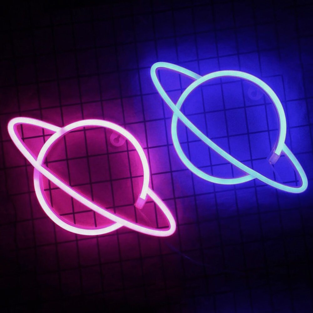 Neptune Planet Mutlicolour Neon Light Sign LED for | Etsy