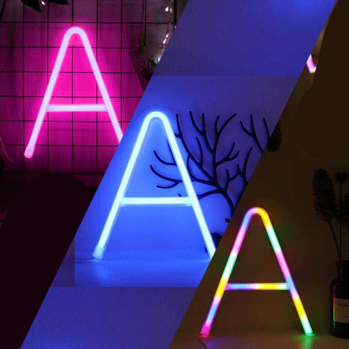 Custom Neon Light Letters & Numbers LED Personalized Neon - Etsy UK