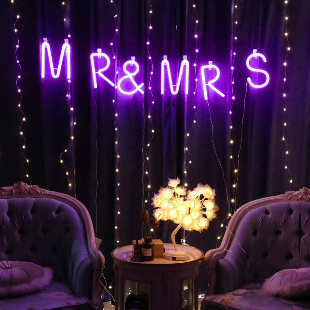 Custom White Neon Light Letters & Numbers LED Personalized | Etsy