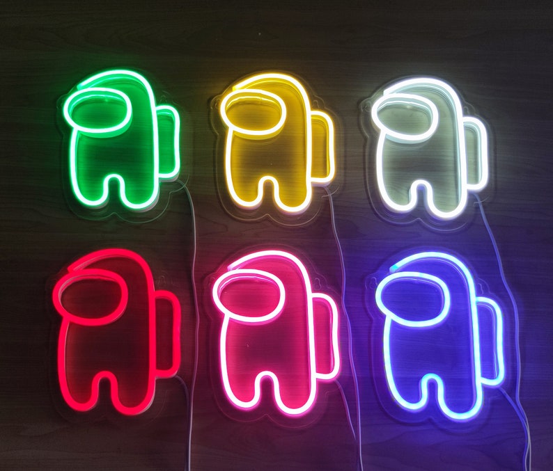 Among Us Neon Lights Neon Light LED Sign Wall Decoration | Etsy