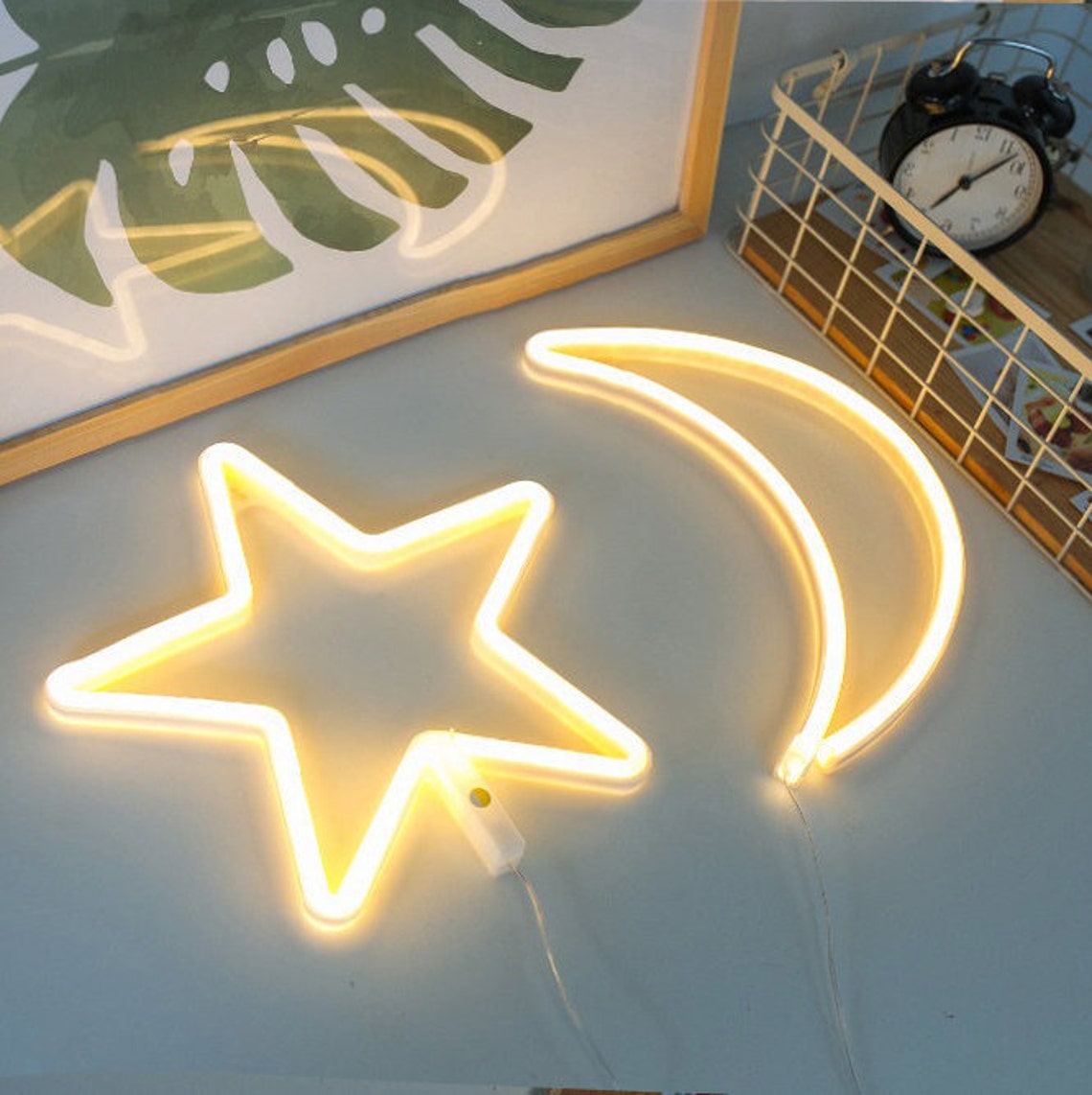 Lightning Moon Cloud Neon Light LED for bedroom Sign | Etsy