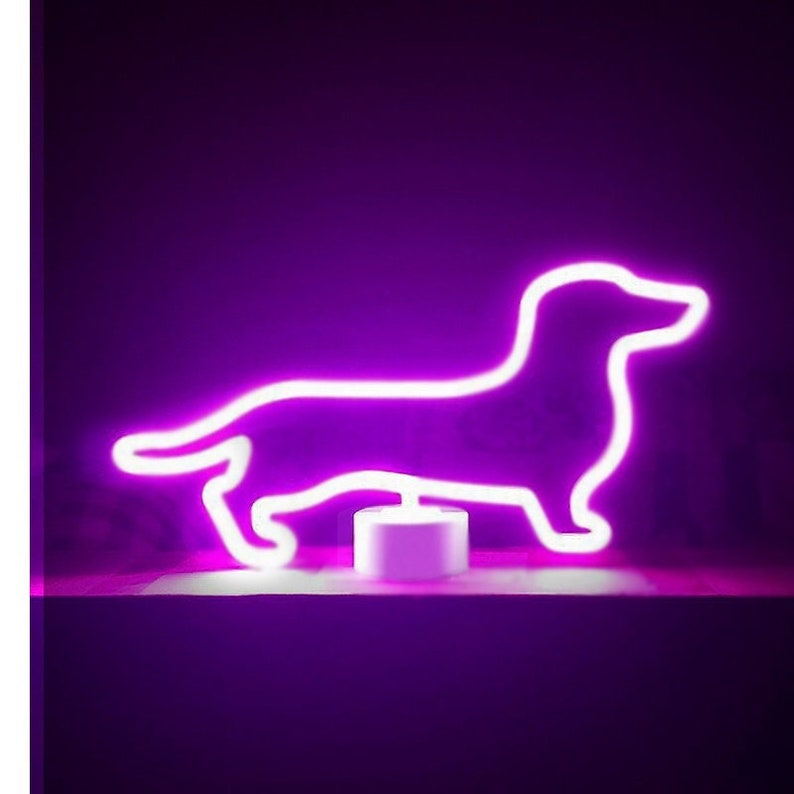 Dachshund Dog Neon Light LED Sign Lights for Bedroom - Etsy