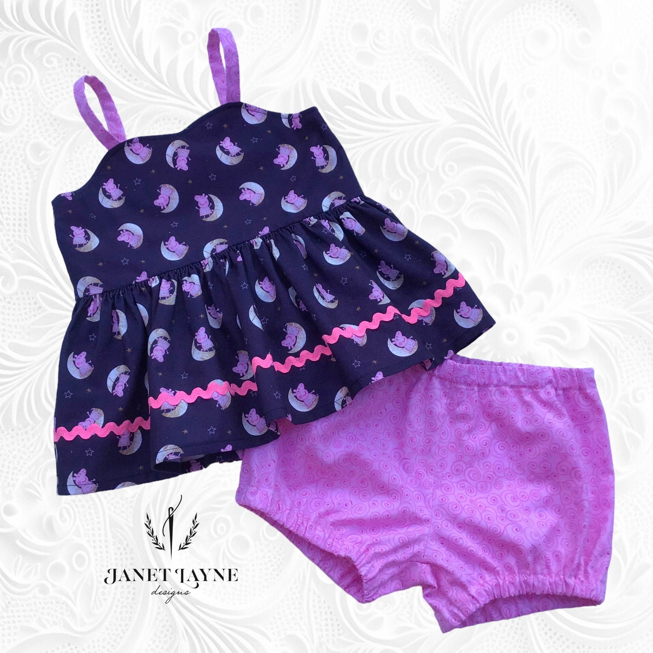 Peppa Pig Top & Bloomers Set - Peppa Pig Toddler Set - Peppa Pig ...