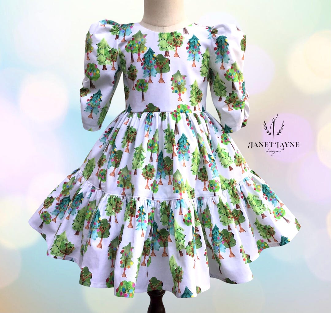 Christmas Trees Dress - Holiday Trees Dress - Festive Christmas Dress ...