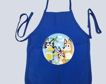 Kids Bluey Apron - Etsy