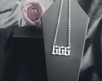 666 Necklace | Etsy