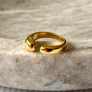 Open Front Wrap Around Gold Ring. Gold Open Ring. Gold Plated - Etsy UK
